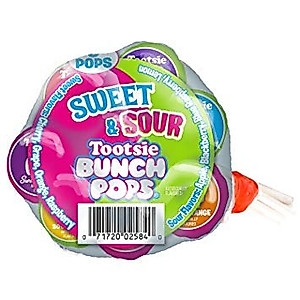 Tootsie Sweet Sour Bunch Pops - 8 Count(pack of 3) Total 24
