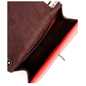 Greenwich Small Studded Snake Embossed Leather Crossbody Bag