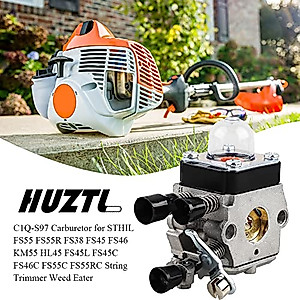 HUZTL C1Q-S97 Carburetor for STHIL FS55 FS55R FS38 FS45 FS46 KM55 HL45 FS45L FS45C FS46C FS55C FS55RC String Trimmer Weed Eater