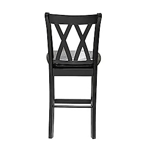 Lexicon Skyway 5-Piece Counter Height Dining Set, Black