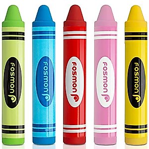 Fosmon Youth Series Kids Stylus Pen for Apple iPad Air Mini Pro, Kids Edition Tablet, Dragon Touch, Galaxy Tab A E, Leapfrog Epic LeapPad, Nabi JR, Chromo Android Tablets Smartphones (5 Pack)