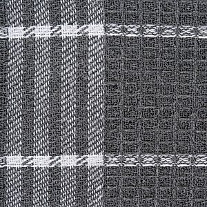 DII Waffle Weave Kitchen Collection, 100% Cotton, Kitchen Set, Gray 8 Piece