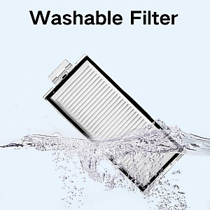 Home Times Accessories Roller Brush Knit Set for Roborock Q7Max+/Q7 Series Vacuum Spare Parts (4 Mop Pads+1 Main Brush+2 Hepa Filters+4 Side Brush) …