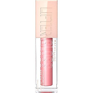 Maybelline Lifter Gloss, Hydrating Lip Gloss with Hyaluronic Acid, High Shine for Plumper Looking Lips, Silk, Warm Mauve Neutral, 0.18 Ounce