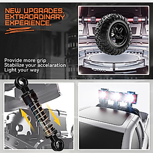 BEZGAR 1:14 Scale All Terrain Electric RC Truck - Waterproof Monster Truck for Kids with 2.4GHz Remote and Rechargeable Battery, TC141 Rc Car Remote Control Car for Boys 8-12