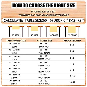 Nightmare Before Christmas Table Runner 72 Inches Long Gothic Jack Skellington and Sally Halloween Christmas Xmas Winter Holiday Home Kitchen Dinging Room Table Decorations