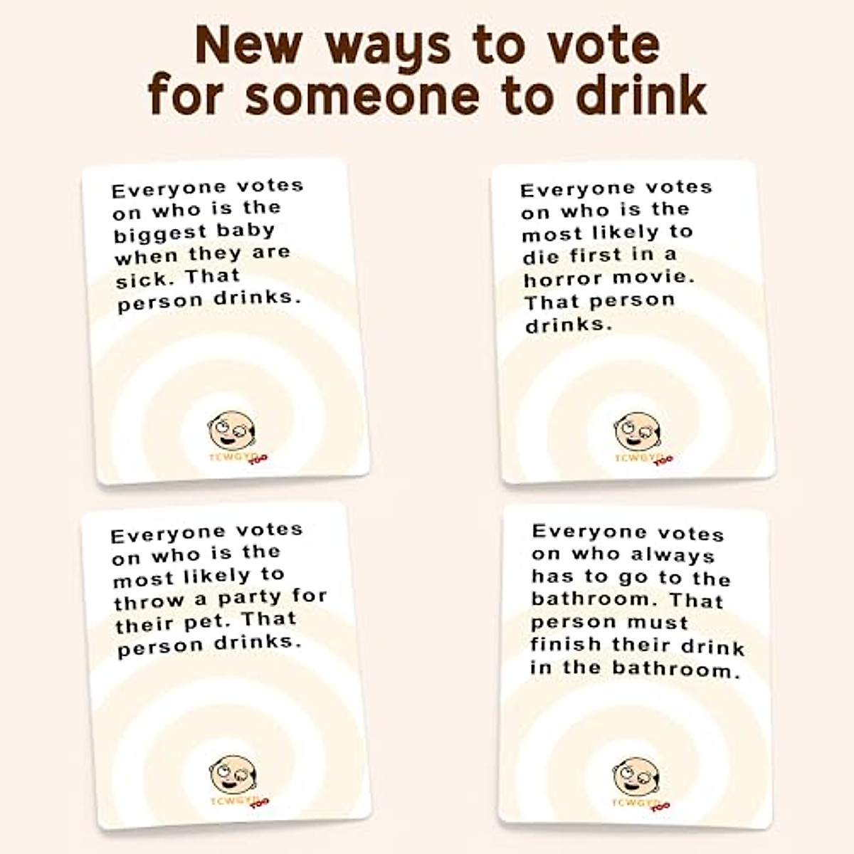 These Cards Will Get You Drunk Too [Expansion], Fun Adult Drinking Game for Parties