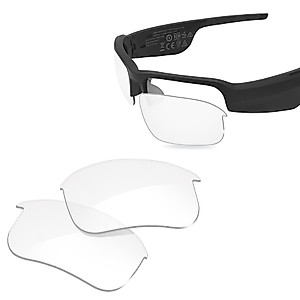 Glintbay 100% Precise-Fit Replacement Sunglass Lenses for Bose Tempo BMD0011 - Crystal Clear Non-polarized