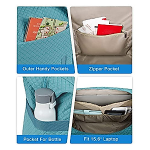 Weekender Bags for Women, BAGSMART Gym Bag with Yoga Mat, Travel Duffle Overnight Bag for Travel Essentials, Large Hospital Bag for Labor and Delivery(Teal)