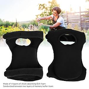 Flbirret Ultra Soft Garden Knee Protectors - Anti Slip Protective Cushion Soft Garden Knee Pad (Black)