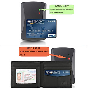 HIMI Wallet for Men-Genuine Leather RFID Blocking Bifold Stylish Wallet With 2 ID Window (Vintage Black)