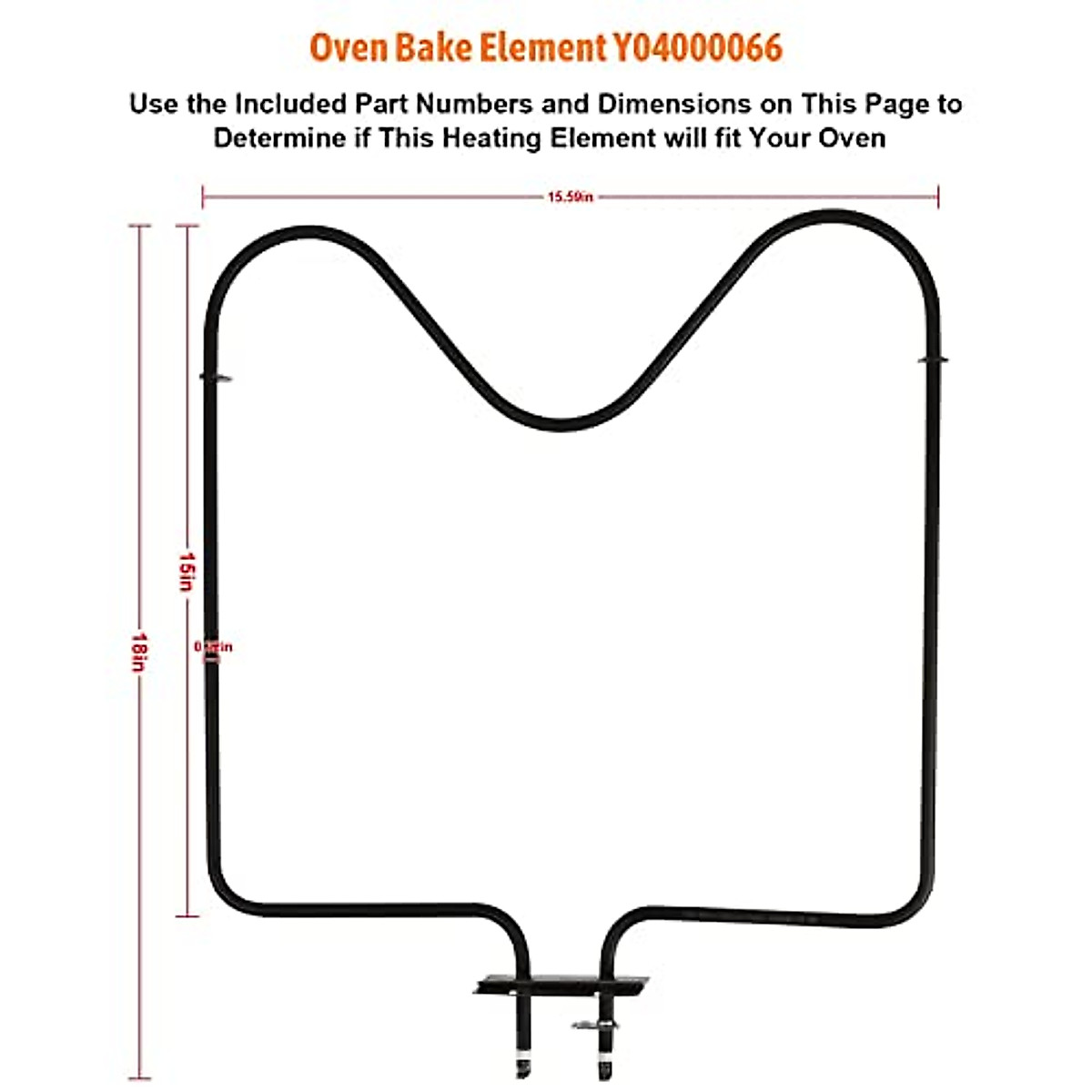 RO6G Oven Heating Element Replaces Maytag Y04000066