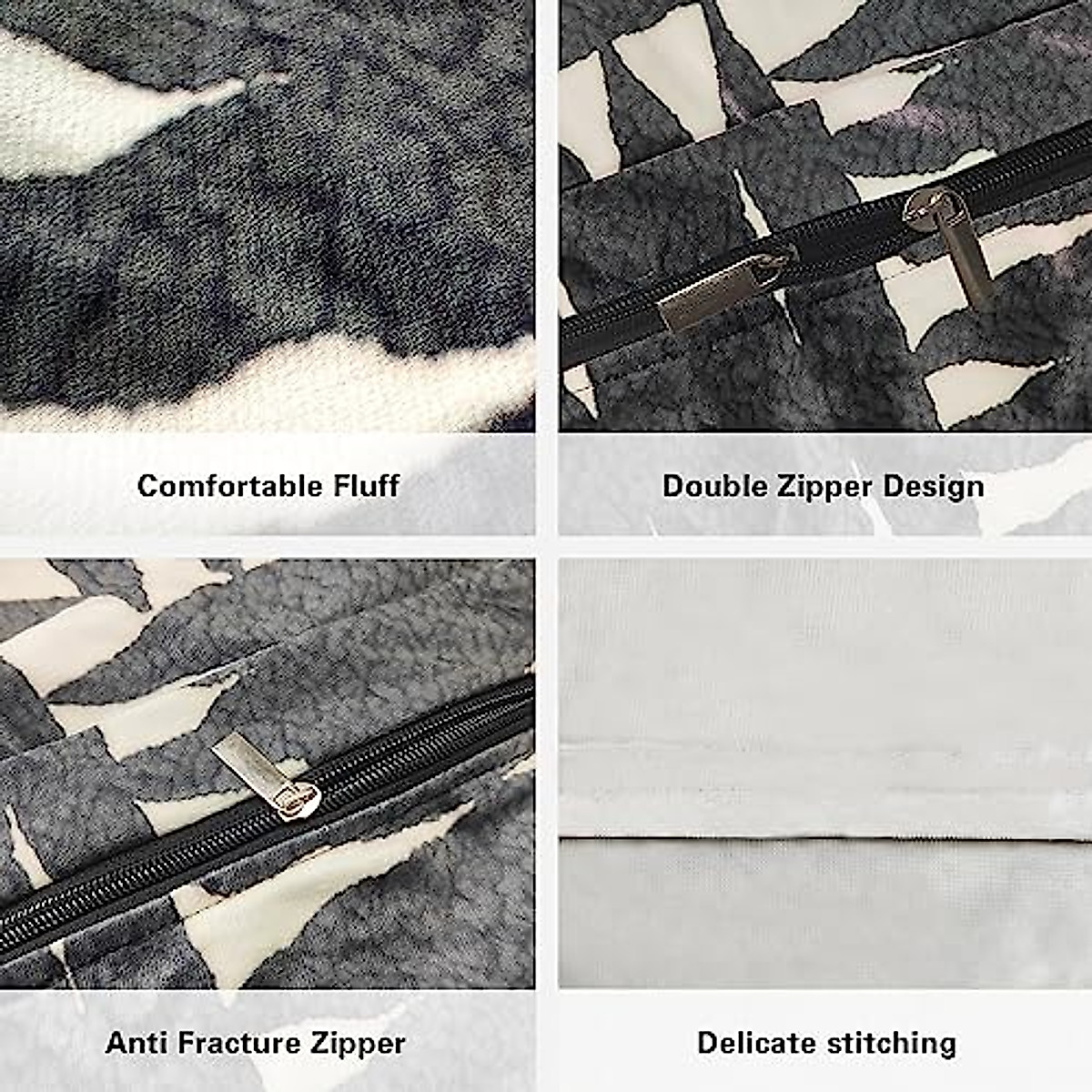 Giant 6 ft Bean Bag Chair Cover (No Filler, Cover only) Big Soft Washable Dutch Velvet Adult Beanbag Chair Outside Cover (Geometric)