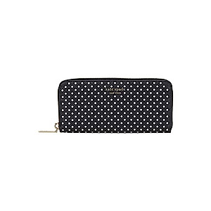 Kate Spade New York Spencer Metallic Dots Slim Continental Black Multi One Size
