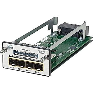 Cisco Catalyst C3KX-NM-10G 4 Port 10GbE SFP+ Network Expansion Module (Renewed)