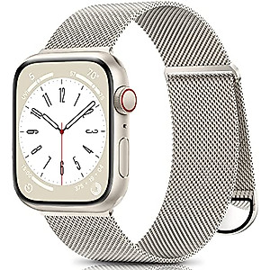 ZALAVER Metal Band Compatible with Apple Watch Bands 38mm 40mm 41mm 42mm 44mm 45mm 49mm Women Men,Adjustable Magnetic Stainless Steel Mesh Strap for iWatch Ultra/Ultra 2,Series 9 8 7 6 5 4 3 2 1 SE