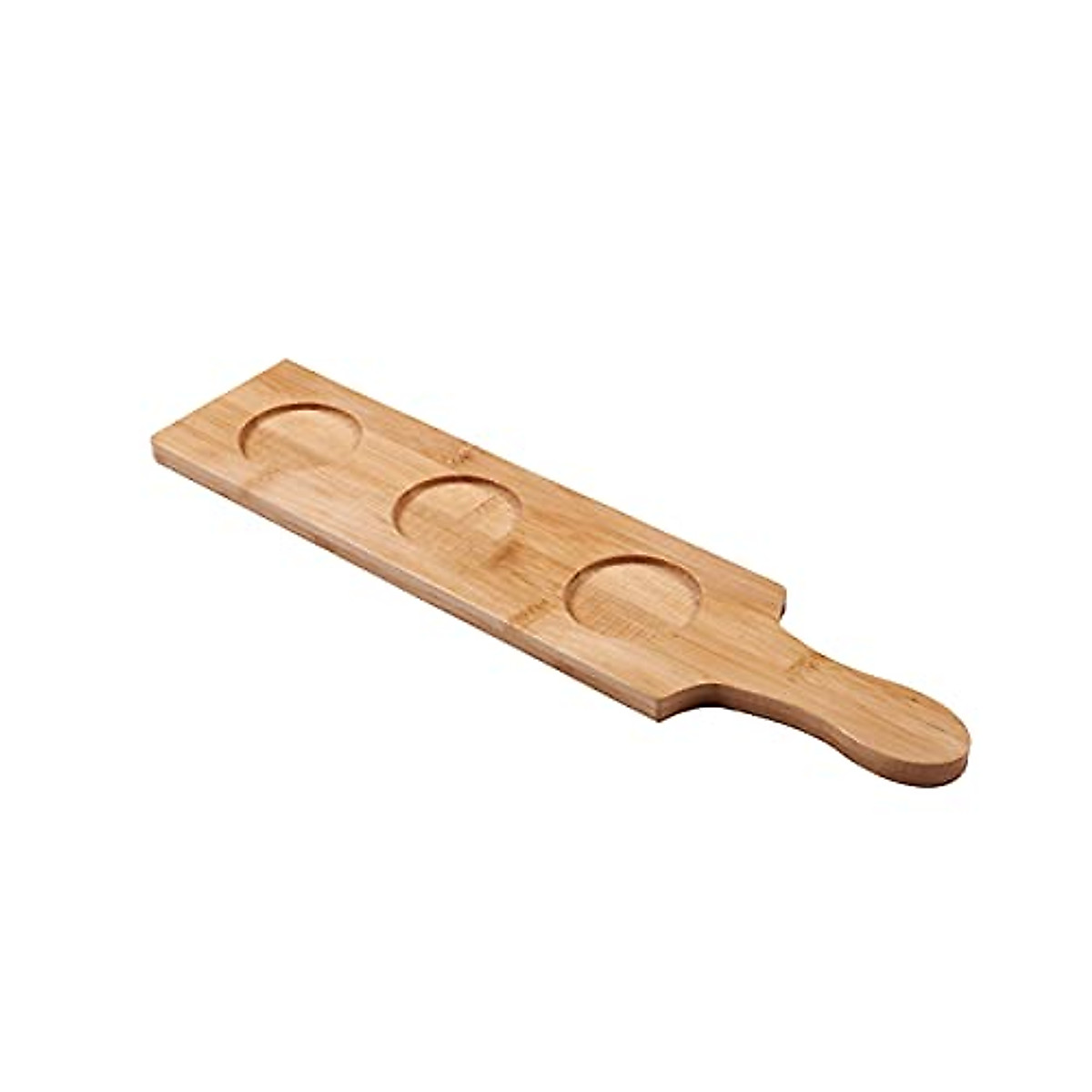 HinLot 2.7 inches Dia Base Beer Tasting Flight Set Wine Glasses Flight Boards Jars Serving Paddles (Square, 1) 3.5Wx15.5L