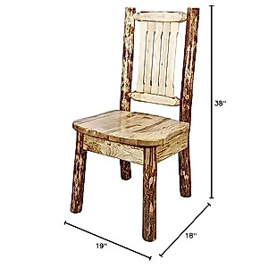 Montana Woodworks Log Furniture - Dining Chair - Glacier Country Collection