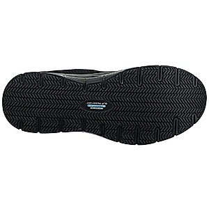 Skechers mens Flex Advantage Sr - Bendon Work Shoe, Black Mesh/Water/Stain Repellent Treatment, 10.5 Wide US