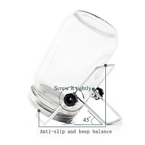 2 Pack Foldable Stainless Steel Sprouting Stands for Mason Jar Pot Lid Drain Tablet Rack with Non-slip Scaffolds