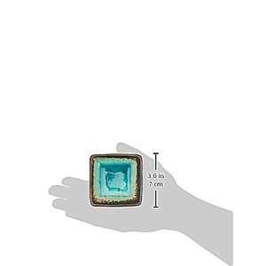 Happy Sales Green Kosui 2-3/4" Square Soy Sauce/Dipping Bowls (Set of 4), Turquoise