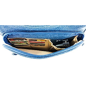 Purse King Magnum Blue Jean Concealed Carry Handbag