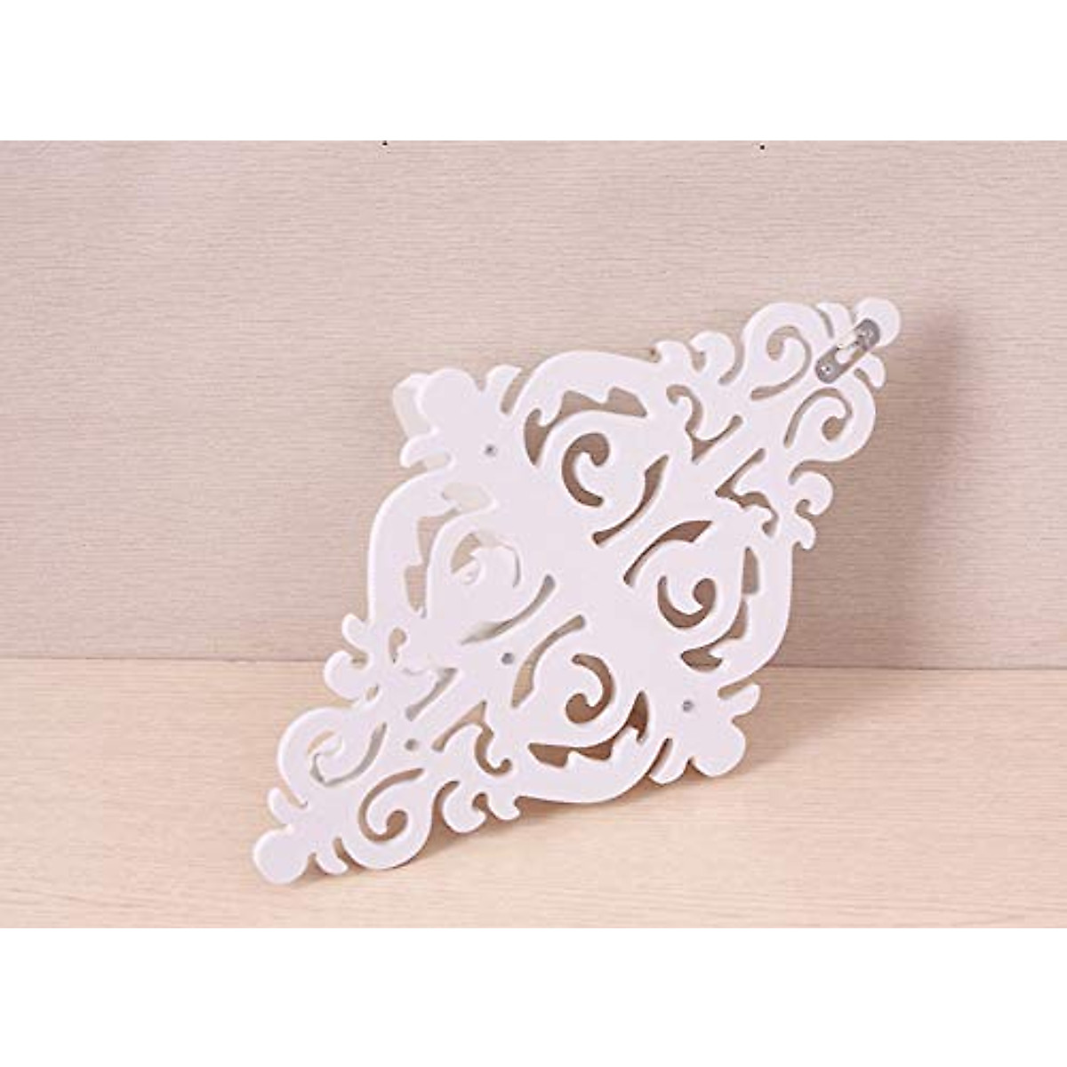 White Creative Wall Decoration Shelf Carved Decorative Frame Clapboard Shelf Bracket