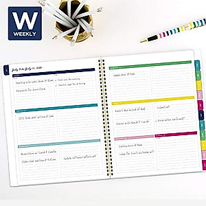 Academic Planner 2021-2022, Simplified by Emily Ley for AT-A-GLANCE Weekly & Monthly Planner, 8-1/2" x 11", Large, for School, Teacher, Student, Pink Gingham (EL62-905A)