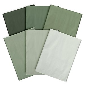 Whaline 90 Sheet Gradient Sage Green Tissue Paper Assorted Willow Green Gift Wrapping Paper 13.7 x 19.6 Inch Dark Light Green Craft Tissue Paper for Baby Shower Wedding Birthday Party, 6 Colors