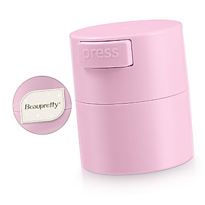 Beaupretty Eyelash Glue Jar Sealed Eyelash Storage Box Cosmetic Storage Tank Extension Supplies for Lash (Pink)