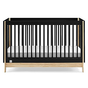 babyGap by Delta Children Tate 4-in-1 Convertible Crib - Greenguard Gold Certified, Ebony/Natural