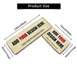 Custom Kitchen Rugs Personalized Customized Kitchen Mat Set of 2 Anti Fatigue Mat Hallway Runner Rug Non Skid Washable