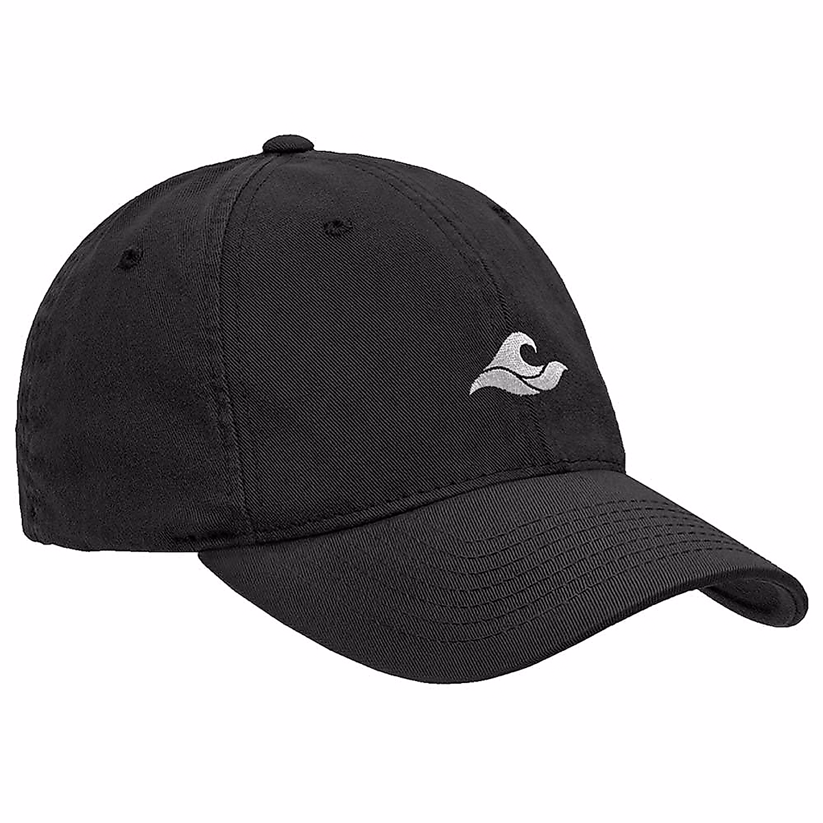 Koloa Surf Company Wave Unstructured Dad Hat-Black/White