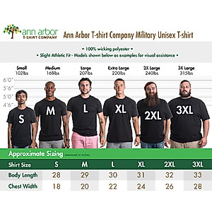 Army Wicking PT Style Shirt | U.S. Military Performance Training Workout T-Shirt-(Poly,L)