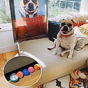 QIYIHOME 10-Pack Toy Blocker, Gap Bumper for Under Furniture, BPA Free Safe PVC with Strong Adhesive, Stop Things Going Under Sofa Couch or Bed, Easy to Install 1.6" Height