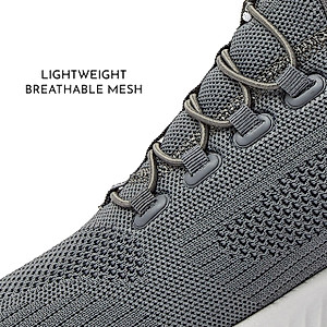 Avia Air Slip On Shoes for Men - Casual Comfortable Athletic Tennis Walking Sneakers for Men with Memory Foam - Dark Grey, 11.5 Extra Wide