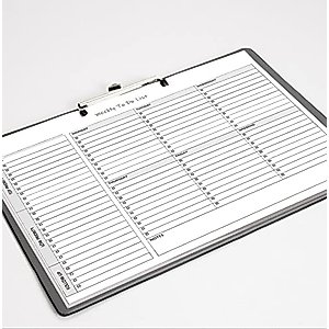 Weekly TO DO List Notepad, 50 Page Task Planner Pad w/ Daily Checklist, Priority ToDo Checkbox & Note Sections. Desk Notebook Pad to Organize Office. 11 X 8.5, A4 Sheets. Made in the USA.