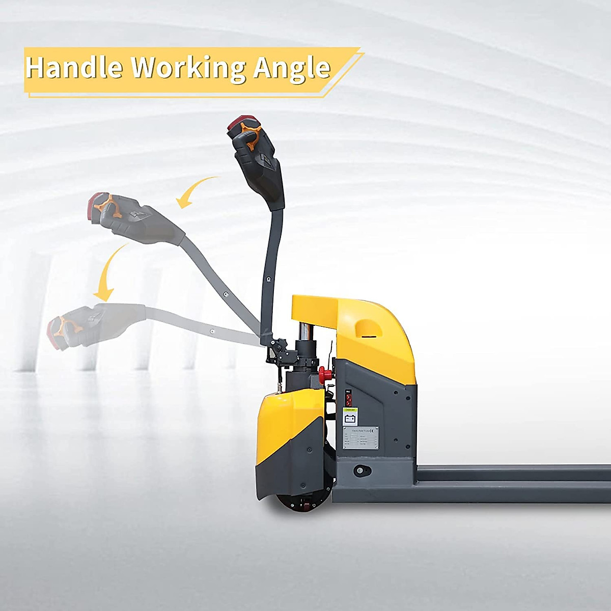 APOLLOLIFT 48" x27" Full Electric Pallet Jack with Emergency Key Switch 3300lbs Capacity Pallet Truck for Narrow Space