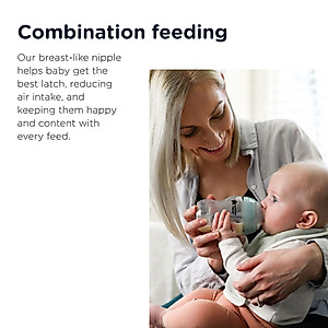 Tommee Tippee Closer to Nature Baby Bottles Slow Flow Breast-Like Nipple with Anti-Colic Valve (9oz, 3 Count)