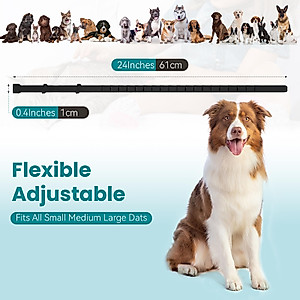 EON SNUGGLEMATES Calming Collar for Dogs 4 Packs Dog Pheromone Calm Collars Relief Anxiety Stress Separation Lasts 60 Days Relieve Bad Behavior 25 Inches Size Flexible Adjustable Dog