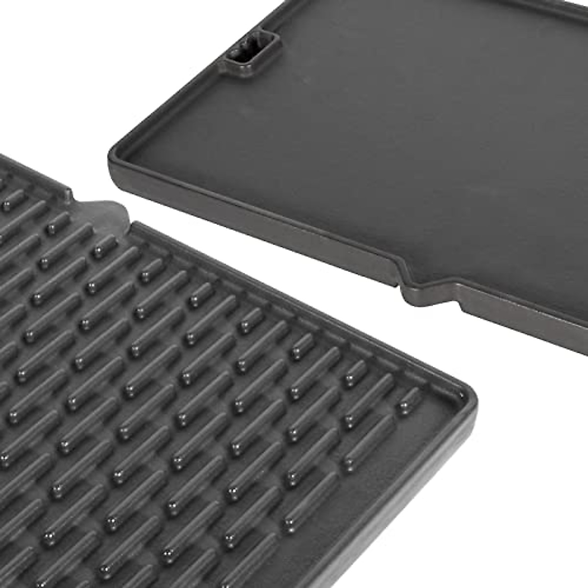 BBQ Future 7404 Reversible Cast Iron Griddle for Weber Griddle Insert Summit 400/600 Series Gas Grill Summit E670 E450 S470 E450, Grill Accessories for Weber Summit Gold, Black