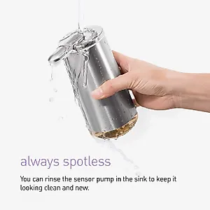 simplehuman pump Soap Dispenser, 9 oz. Rechargeable, Brushed