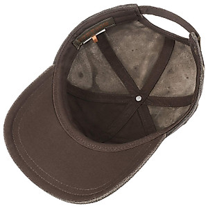 Stetson Liberty Leather Cap Men brown One Size