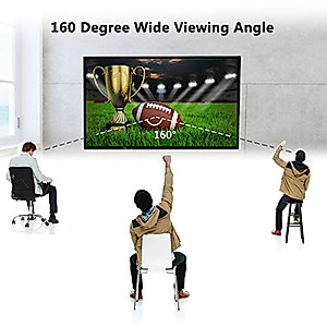 Projection Screen, 4K Projector Screen 120 inch, 16x9 HD 3D TV Projector Screen Outdoor Movie Screen Portable Projector Screen Foldable Projection Screen (120")