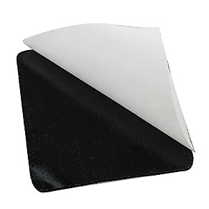 JCBIZ 25pcs Sofa Cushion Sheet Sticker Pads 60x60mm Rectangular Black Sofa Cushion with Adhesive Hook Strips for Sofa, Chair, Double Seat, Bench