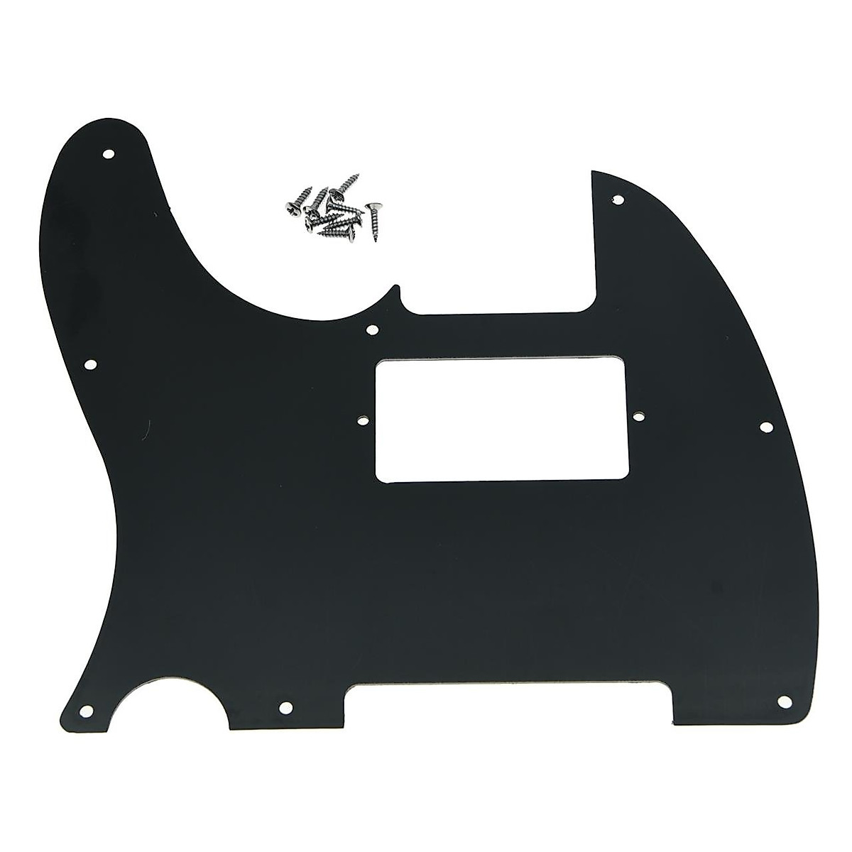 KAISH 8 Hole Tele Style Humbucker Pickguard TL Guitar Pick Guard for Telecaster/Tele Black 3 Ply