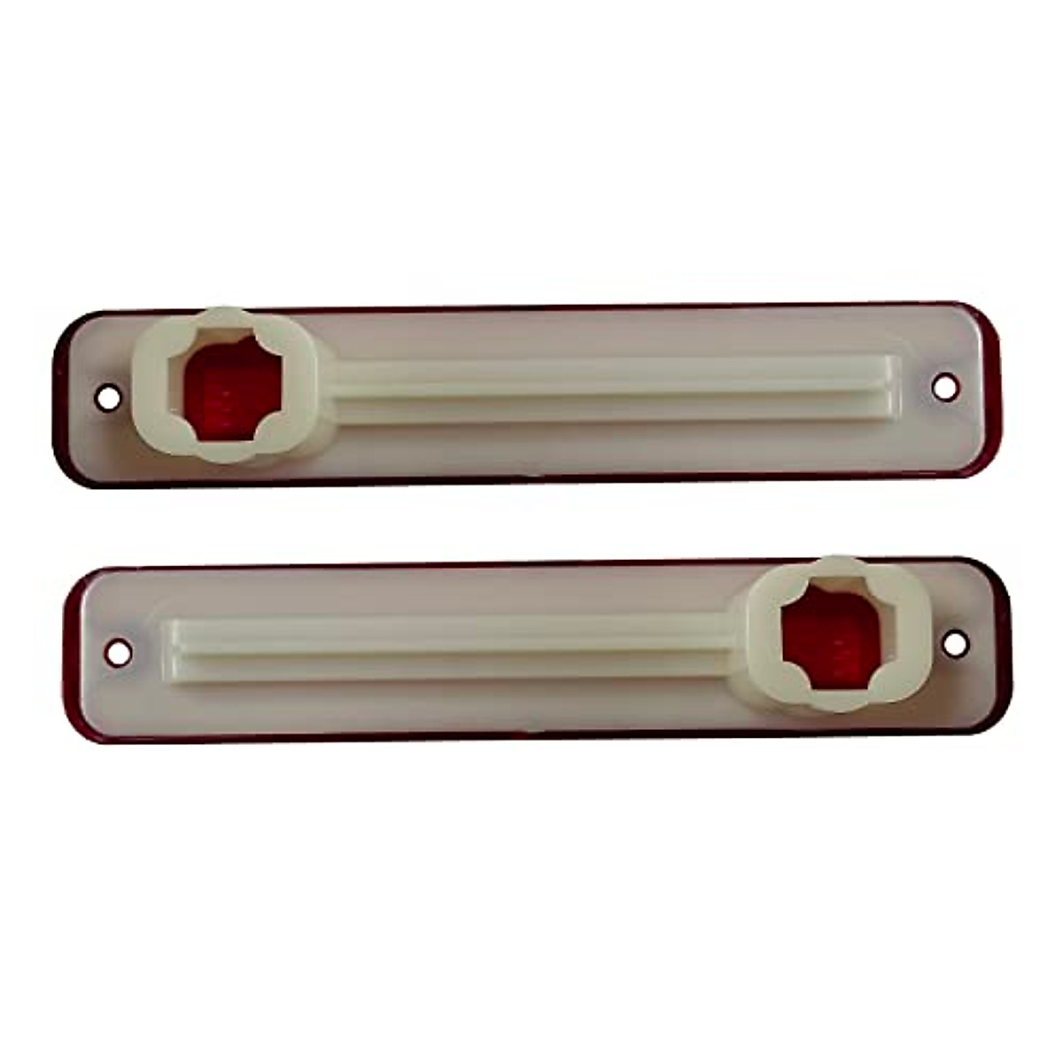 KYYET Rear Red Lens Side Marker Light Housing Fits for Ford F Series Truck 1973-1979/ Bronco 1978-1979/ E-Series Econoline 1975-1991