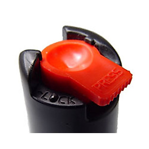 Pepper Spray Keychain Self Defense Long Range Police Strength Strongest Tear Gas Formulation. Powerful Lab Tested Red Hot Pepper OC, Military CS Gas & UV Identifying Dye. Compact Non-Lethal Weapon