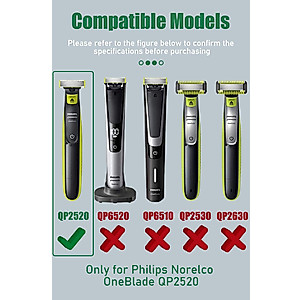 Bouge 4.3V Philips Norelco One Blade Charger Compatible with Norelco Oneblade QP2520 / 90, QP2520 / 70, QP2520 / 72, (Fits Only) Razor Charging Cord, Replace A00390 4.3V 70mA Power Supply Plug