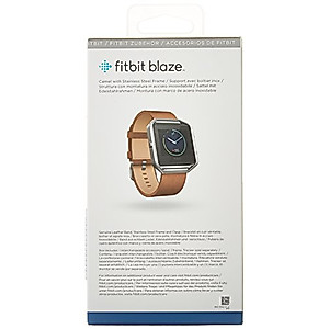 Fitbit Blaze Accessory Band, Leather, Camel, Large